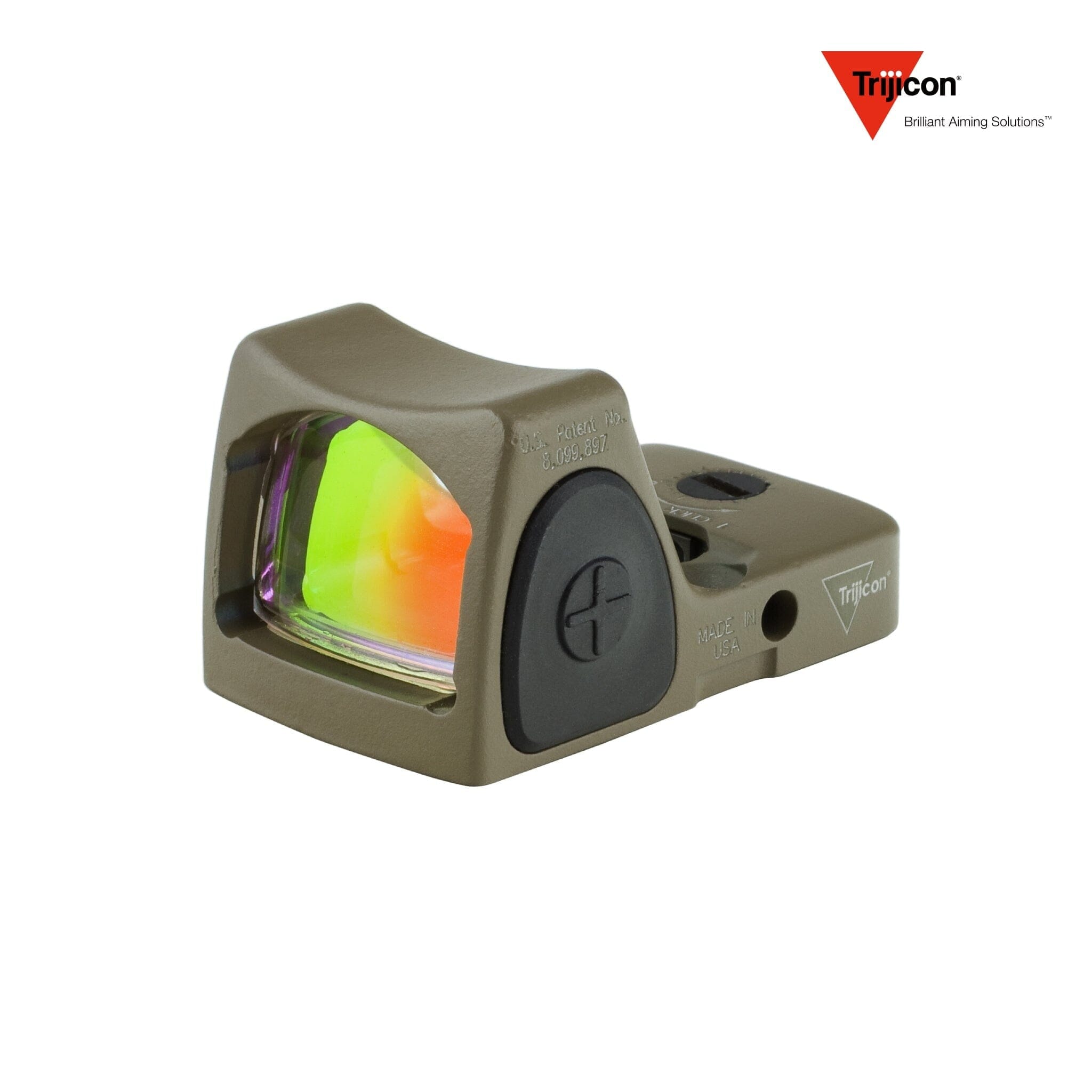 Trijicon RMR Type 2 Adjustable LED Red Dot Sight - 3.25 MOA Dot - FDE ...